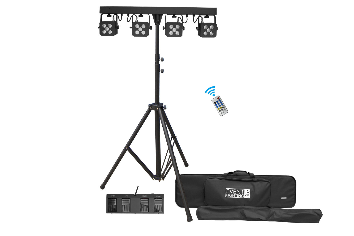 Event Lighting PARBAR4QUAD - Par Bar with 4 Heads of 5x 8W RGBW and Wi